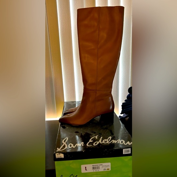 Sam Edelman | Shoes | Sam Edelman Kerby Leather Tall Knee High Boots In ...